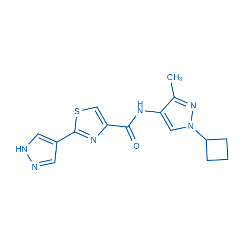 N-(1-Cyclobutyl-3-methyl-1H-pyrazol-4-yl)-2-(1H-pyrazol-4-yl)thiazole-4-carboxamide - 成都摩诃大龙医药科技有限公司